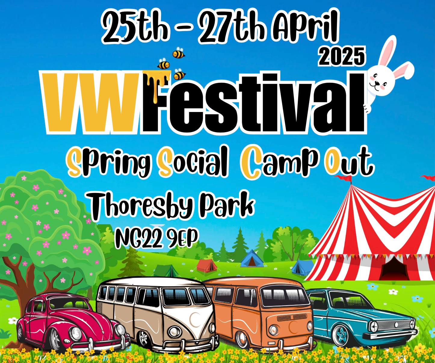 VW Festival's Spring Social Campout 25th - 27th April - Thoresby Park